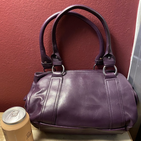 Clarks | Bags | Clarks Purple Leather Purse | Poshmark